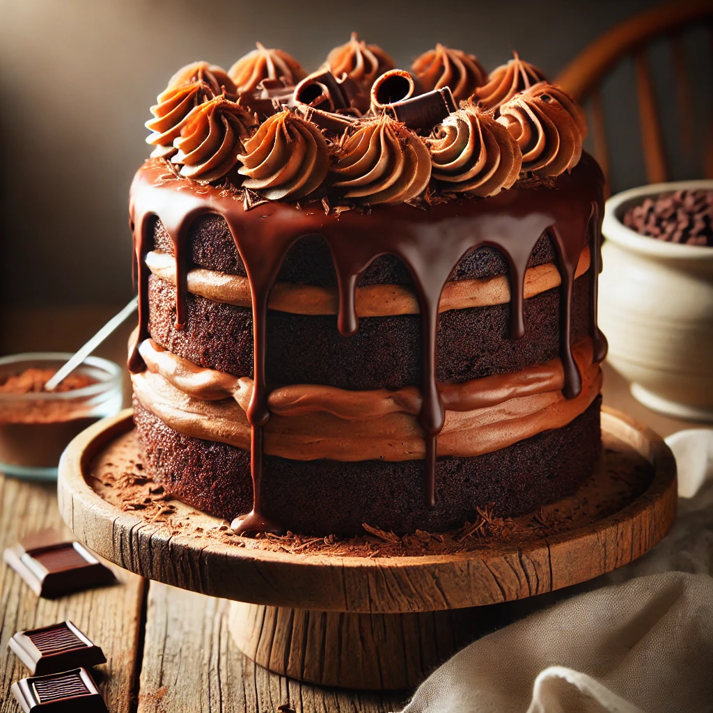 Triple Chocolate Cake Recipe – Moist, Decadent, and Irresistible
